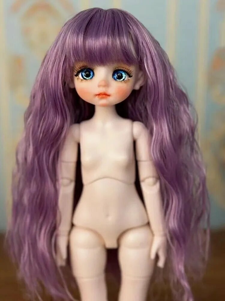 BJD кукла 30 см (1/6) с шарнирами, ручная роспись коллекционная фэшн-кукла для девочек, сменный парик. Подарок на день рождения
