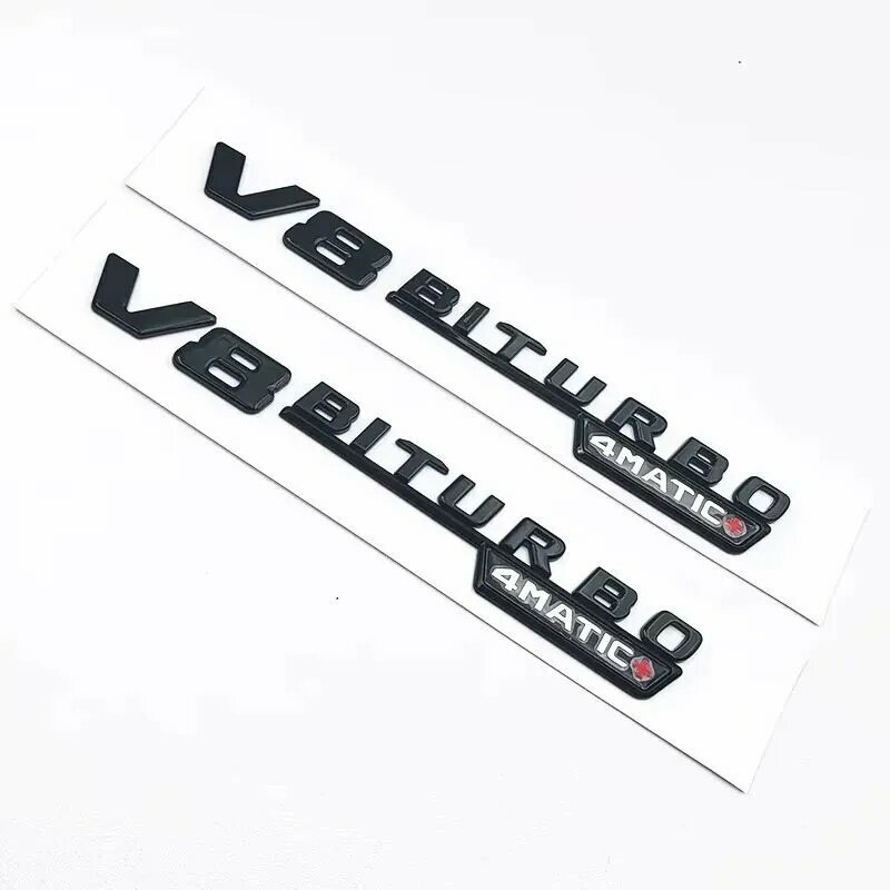3D ABS черный GLC63S логотип буквы V8 BITURBO 4MATIC значок автомобиля задняя звезда наклейка багажник AMG эмблема для Mercedes Benz GLC AMG X253