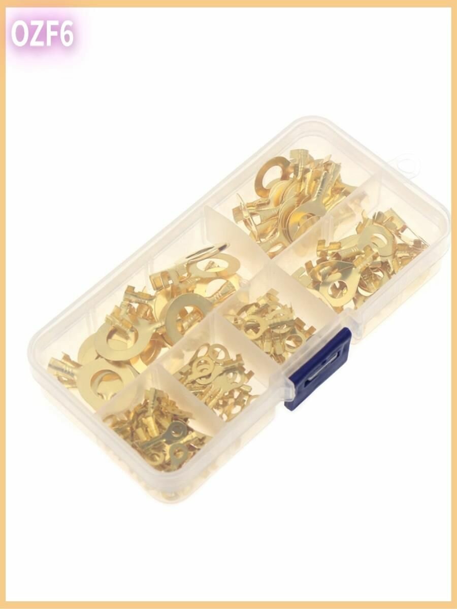 150 шт. кабельное кольцо клеммное кабельные наконечники медные кольцевые клеммы соединители латунные обжимные