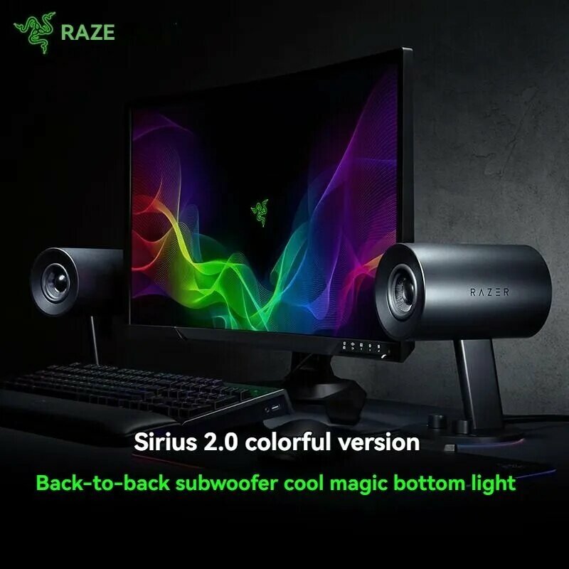 Саундбар, Razer Nommo Chroma 2.0 динамики для ПК с полным диапазоном звука