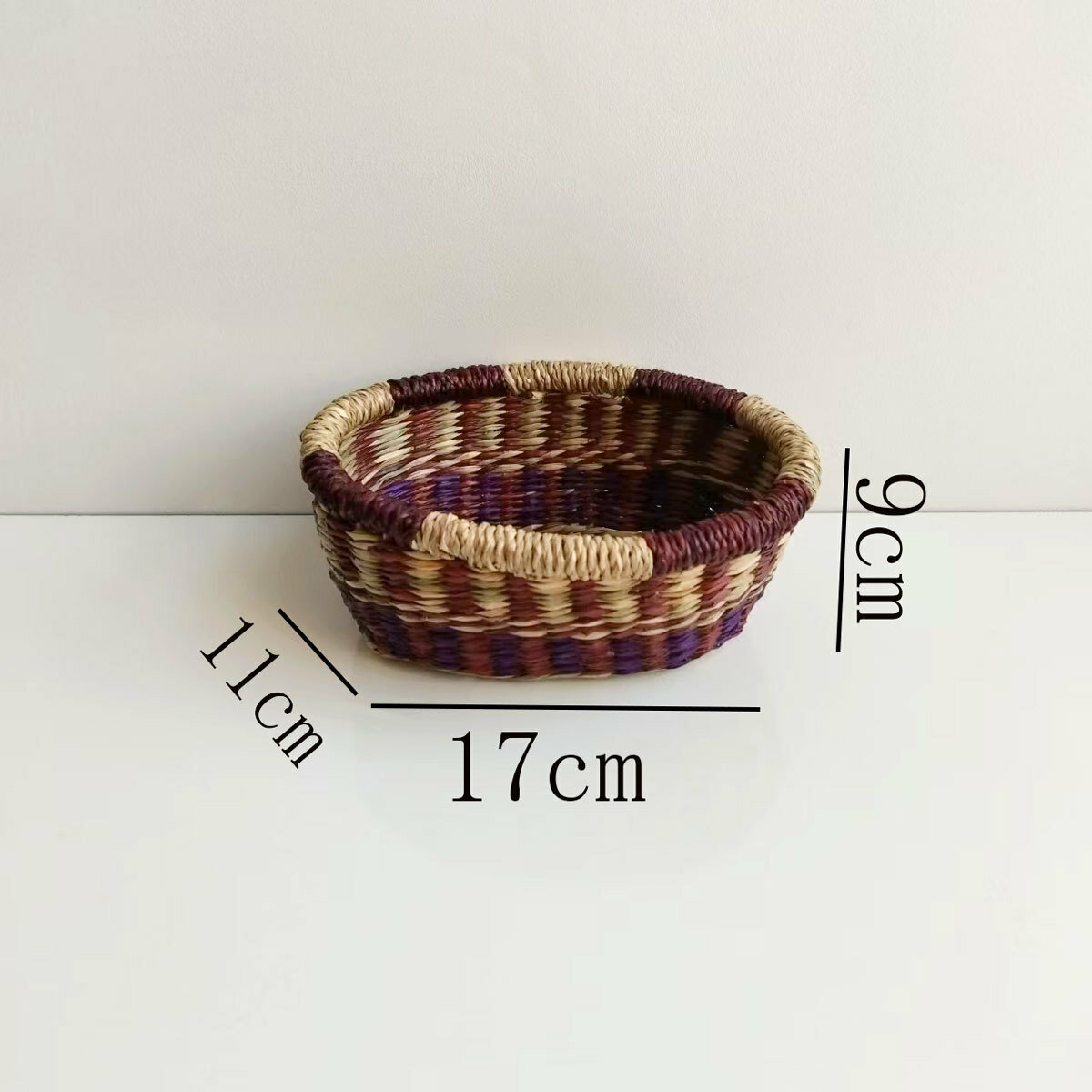 Вьетнамская ручная работа, коробка для ключей из морской травы и ротанга, коробка для закусок, корзина для пикника, модная корзина для овощей и фруктов