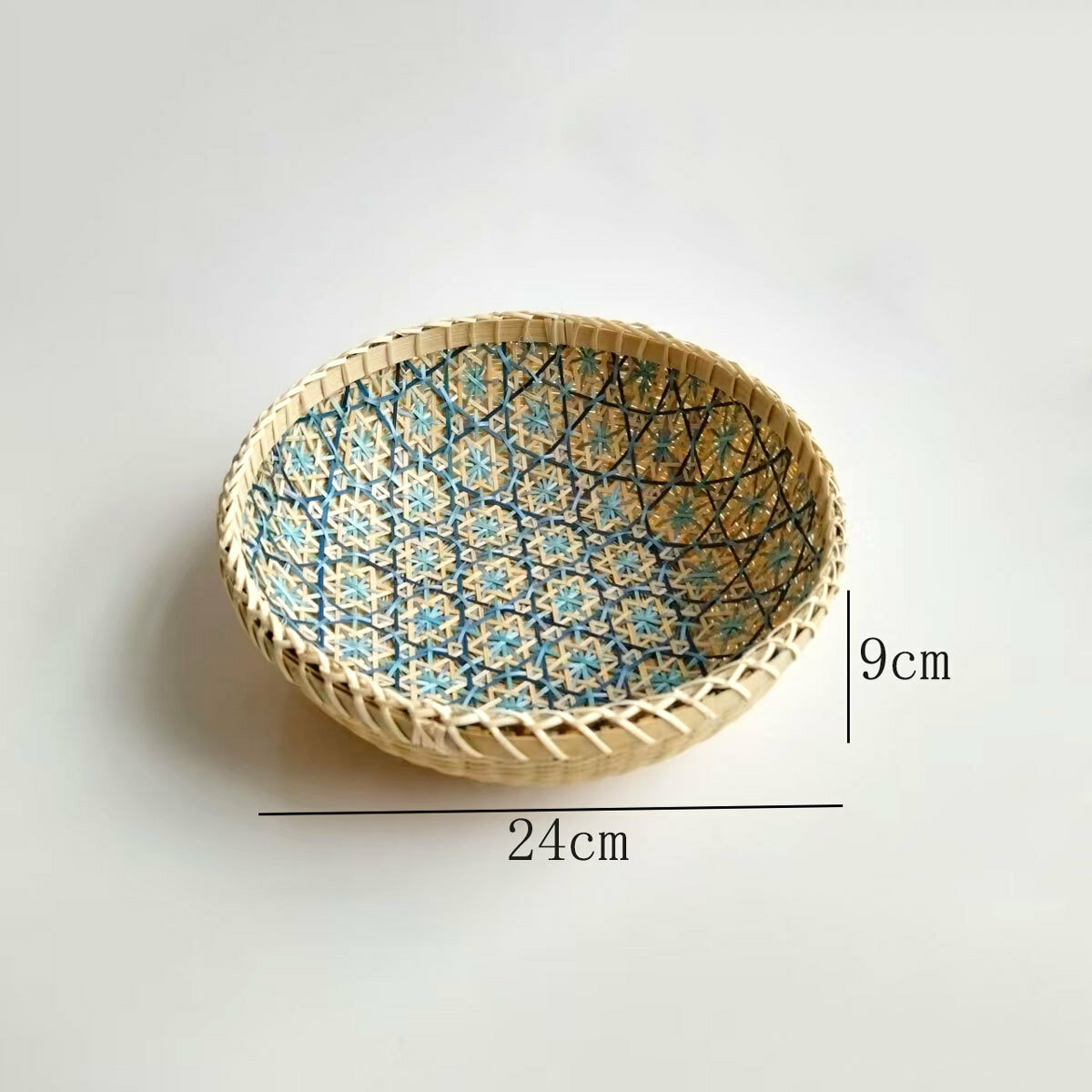 Вьетнамская ручная работа, цветная плетеная корзина для фруктов из бамбука, корзина для хлеба, корзина для паровых булочек, настольная корзина для закусок, корзина для сухофруктов, кухонная корзина для яиц из бамбука