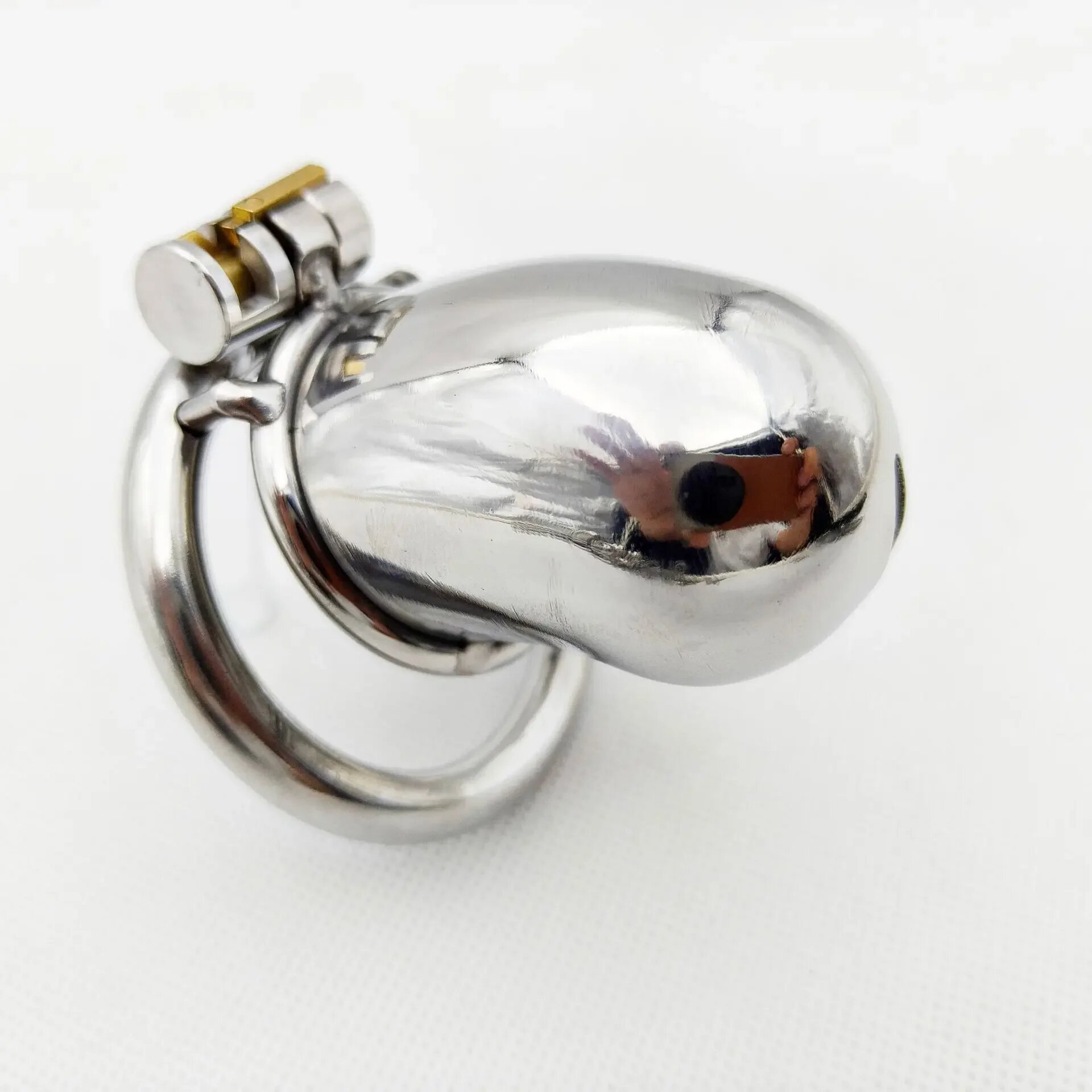 Новинка 2026: Металлическая клетка целомудрия для мужчин, БДСМ-кольцо для члена с защитой от 50mm