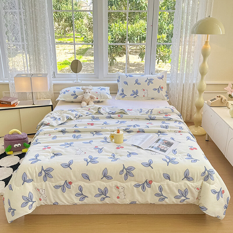 Новое летнее одеяло класса А для матери и ребенка, соевое одеяло Kawaii дофамин, милое одеяло с принтом, впитывающее