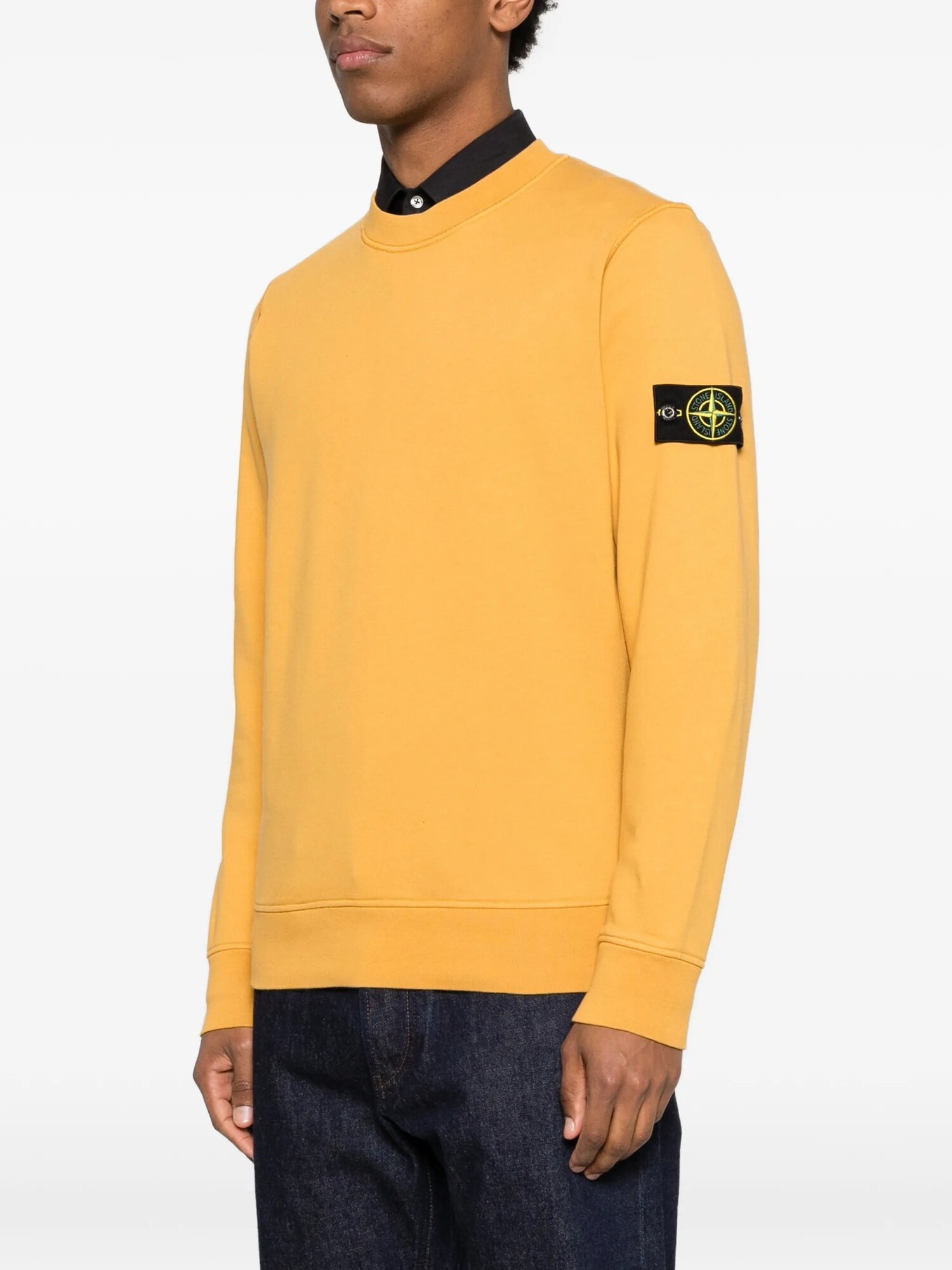 Толстовка Stone Island Crew-neck sweatshirt, размер 2XL, , yellow — фото 1