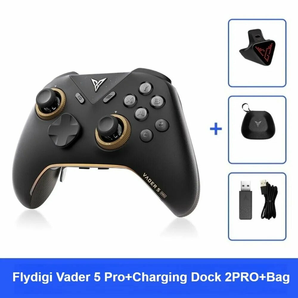 Flydigi Vader 5 Pro Беспроводной игровой контроллер Совместим с компьютерами Steam мобильными устройствами и планшетами