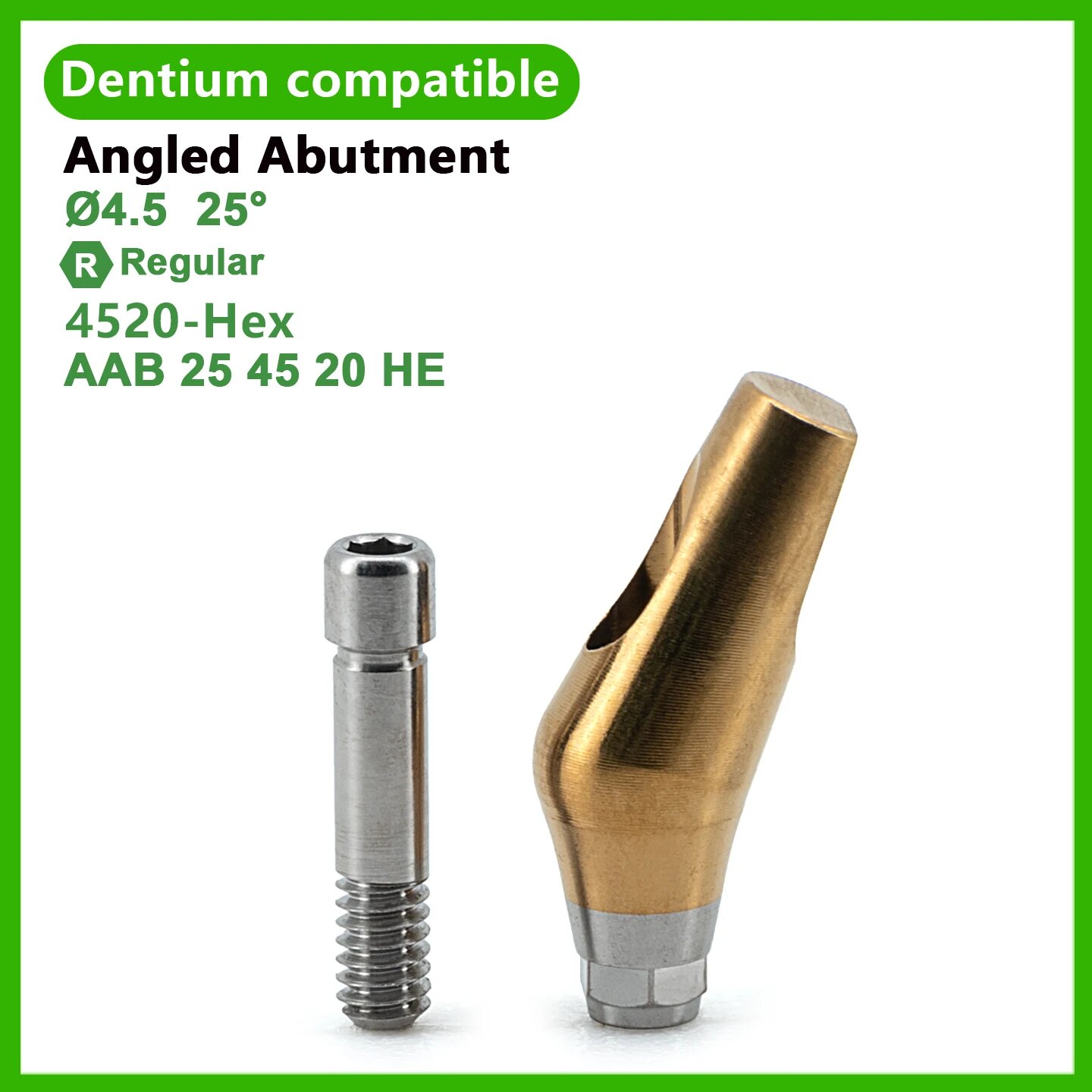 Стоматологические абатменты Dentium 15°/25° otiumann AAB 25 45 20 HE