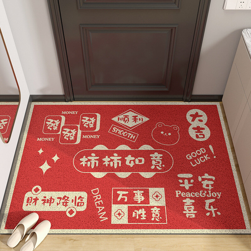 Современный минималистичный коврик для прихожей, противоскользящий коврик, бытовой скребок для грязи, коврик из петлевой ткани с возможностью индивидуального оформления.