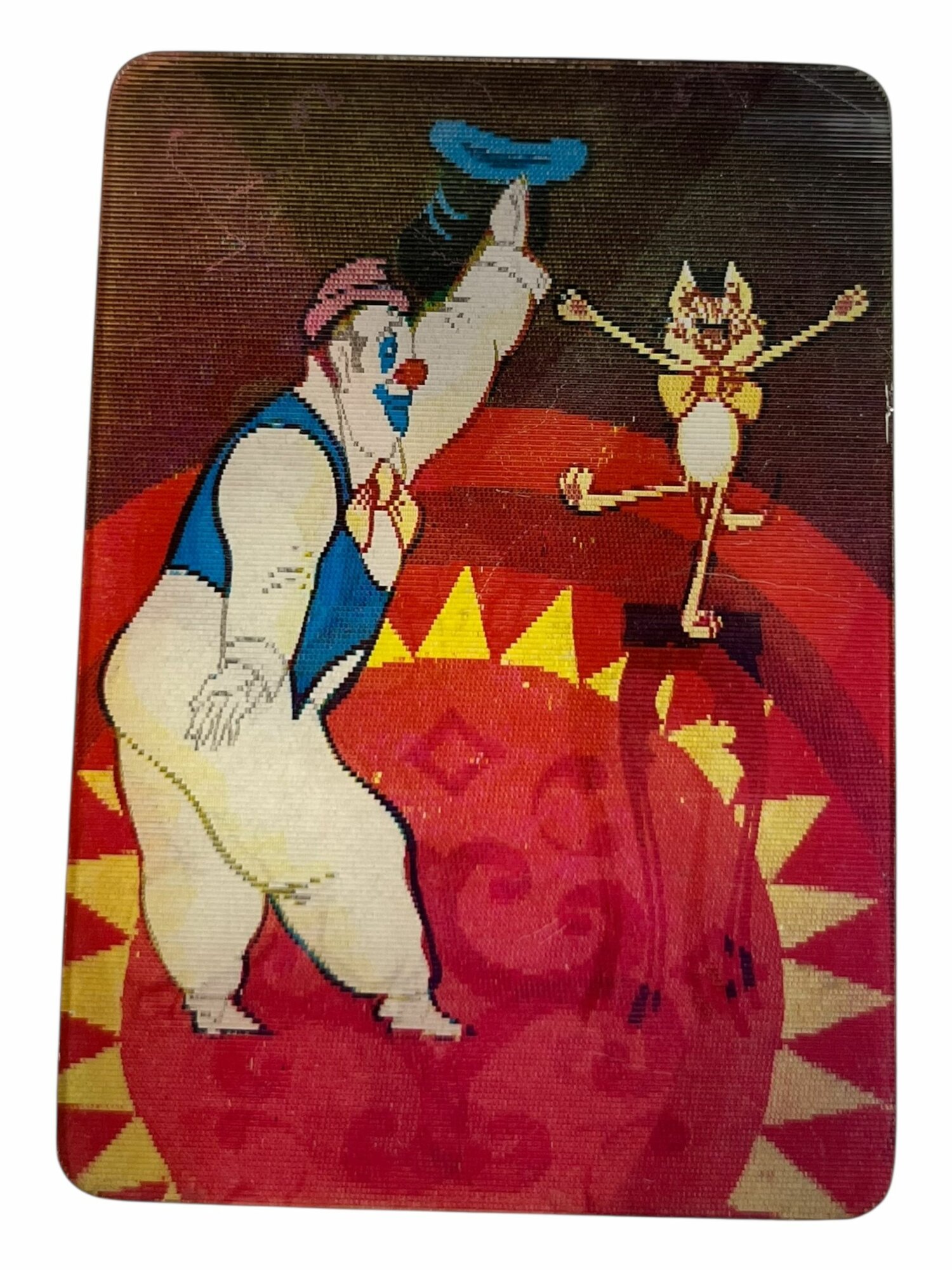 Советский винтажный переливающийся календарь, советская мультипликация, сделано в СССР