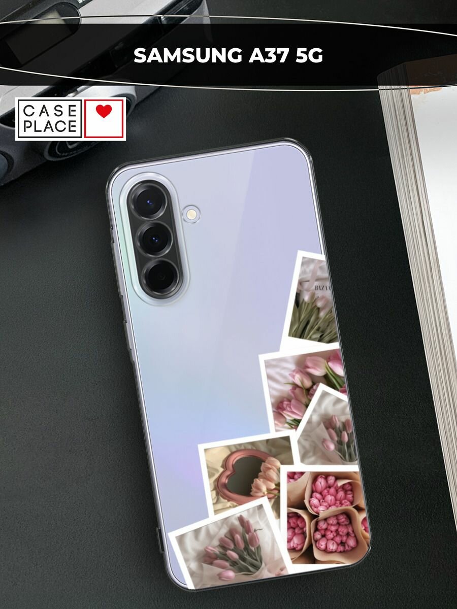 Чехол на Samsung Galaxy A37 5G / Самсунг Галакси А37 5G с принтом Весенние фото, прозрачный