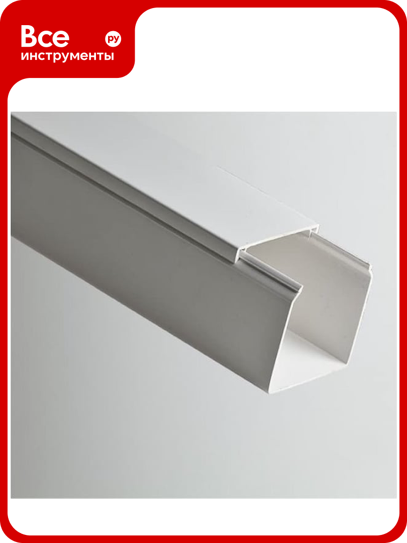 Кабель-канал Рувинил 60x60x2000 мм белый РКК-60х60