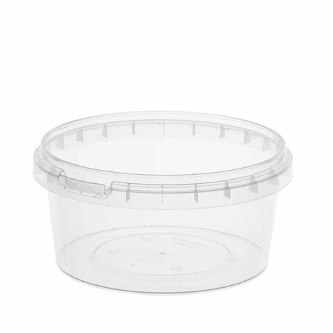 225 шт. Банка с крышкой 500 мл, пластиковая под пресервы с контрольным замком, диаметр 122 мм, взлп, 1215КП