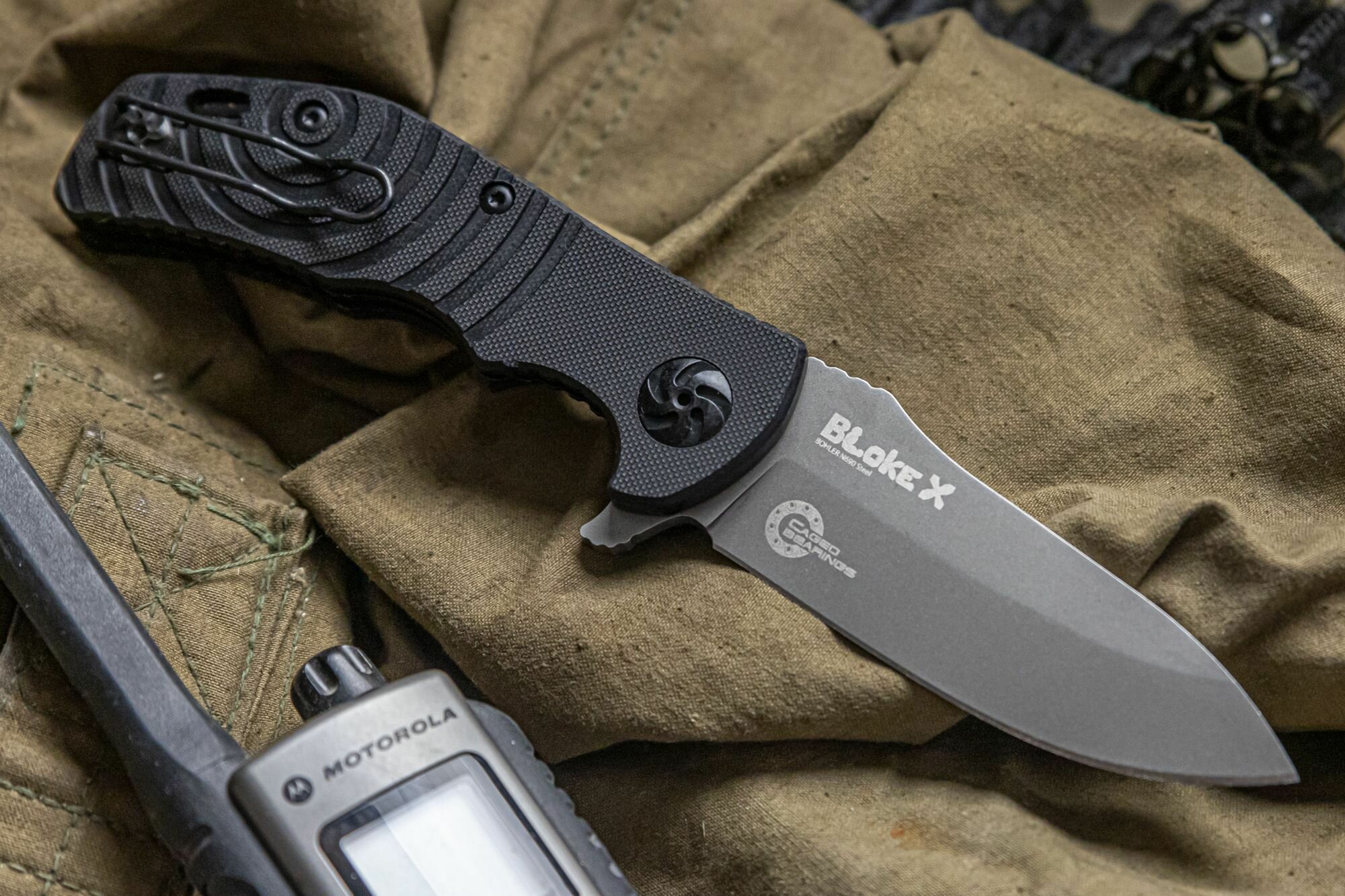 Складной Нож от Kizlyar Supreme Bloke X сталь N690 TW, Black G10