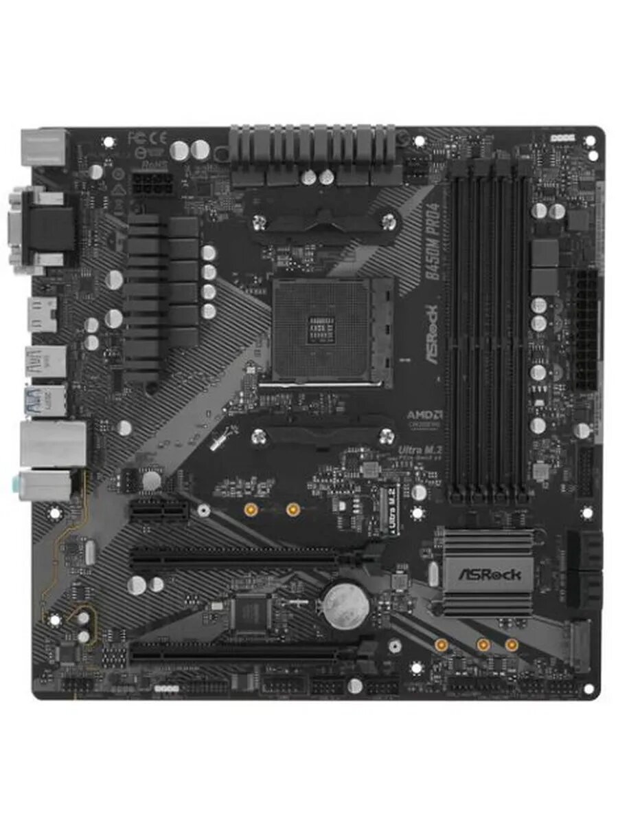 Материнская плата B450M PRO4 - AM4, DDR4