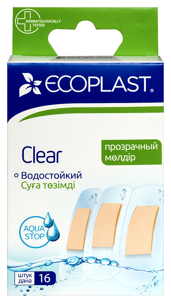 ECOPLAST набор пластырей медицинских полимерных CLEAR N16