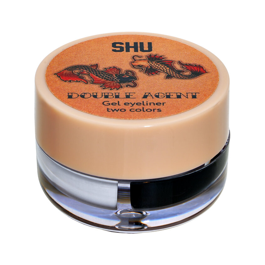 Подводка для глаз гелевая SHU DOUBLE AGENT гелевая двухцветная тон 11 белый и черный