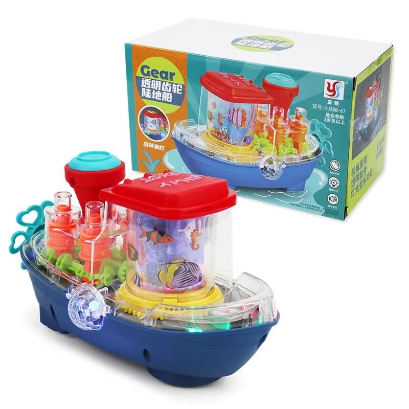 Развивающая музыкальная игрушка кораблик для малышей