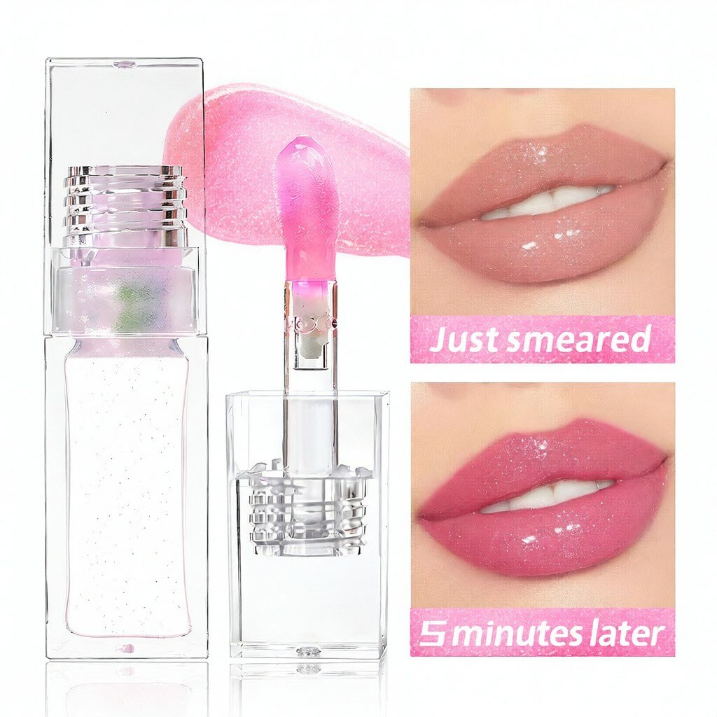 Магическое Цветоизменяющее Масло Для Губ: 2.3*2.3*7.7 см - Интенсивное Увлажнение И Лечение Косметика Для Губ - Легкий Блеск И Комфорт For Деловая Встреча Или Романтическое Свидание