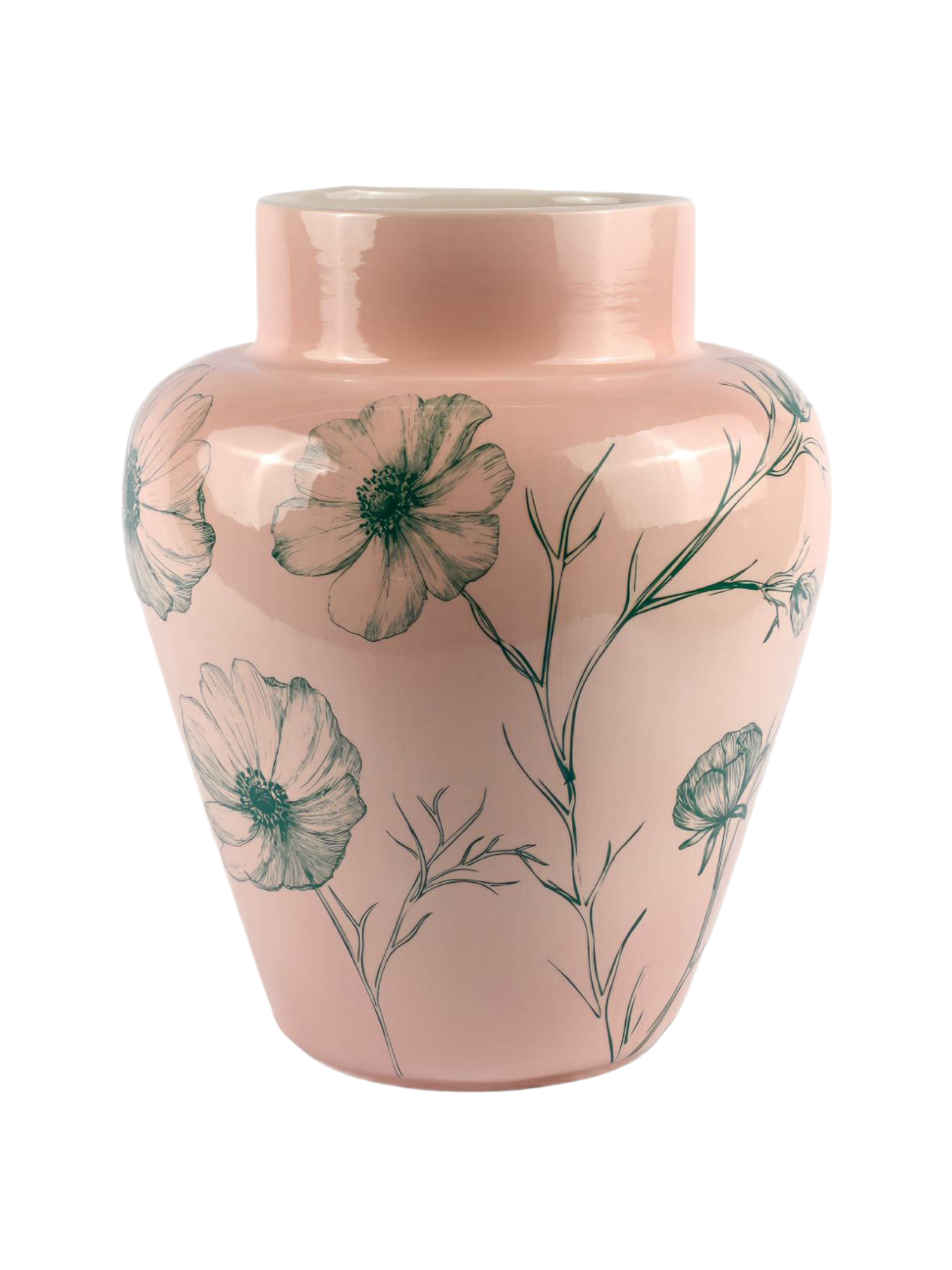 Ваза Ильинская Дымов Керамика Космея день 12.00, керамика, цвет розовый