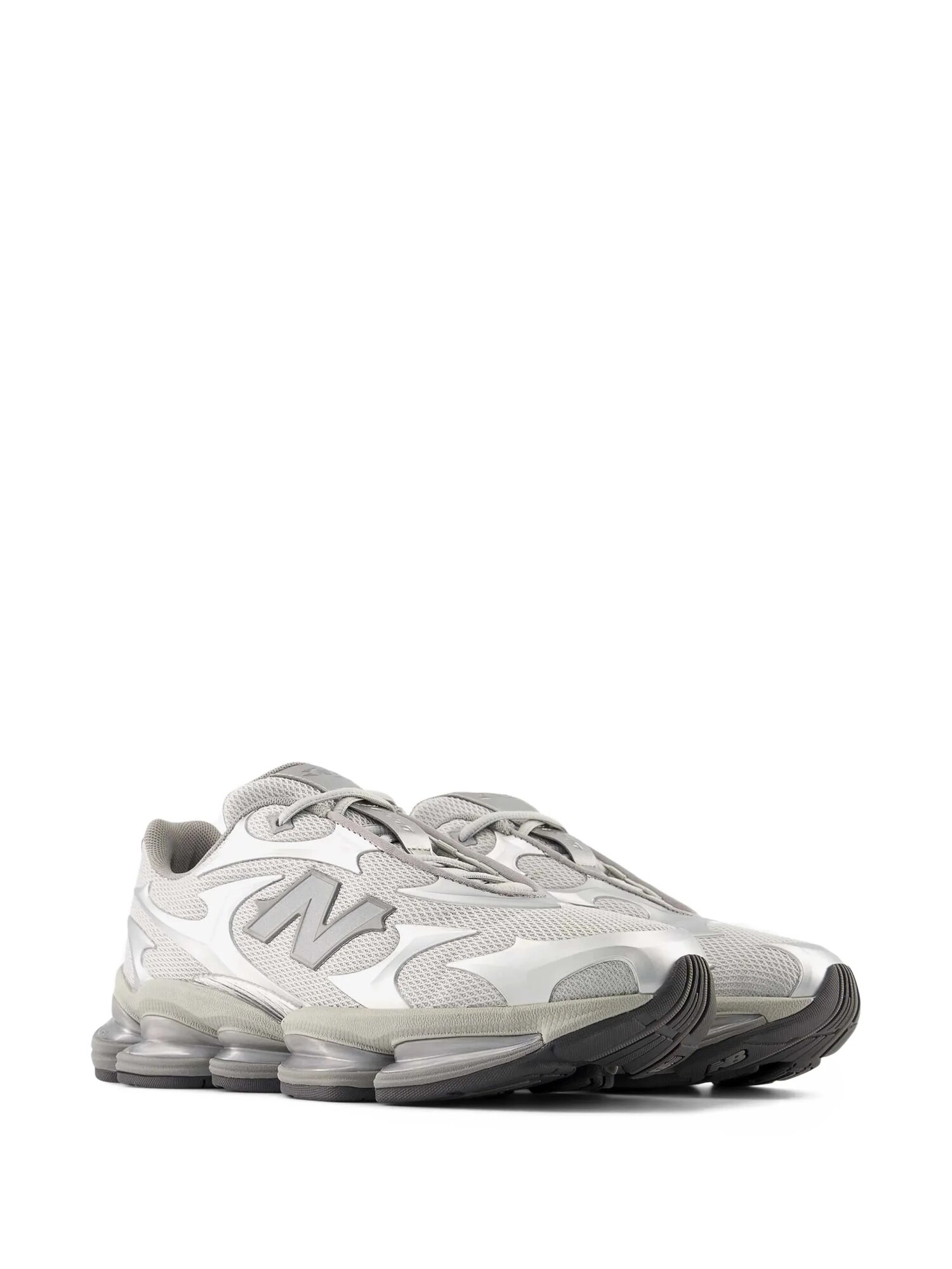 Кроссовки New Balance Abzorb 2000, размер 8,5 US, серебристый/красный — фото 1