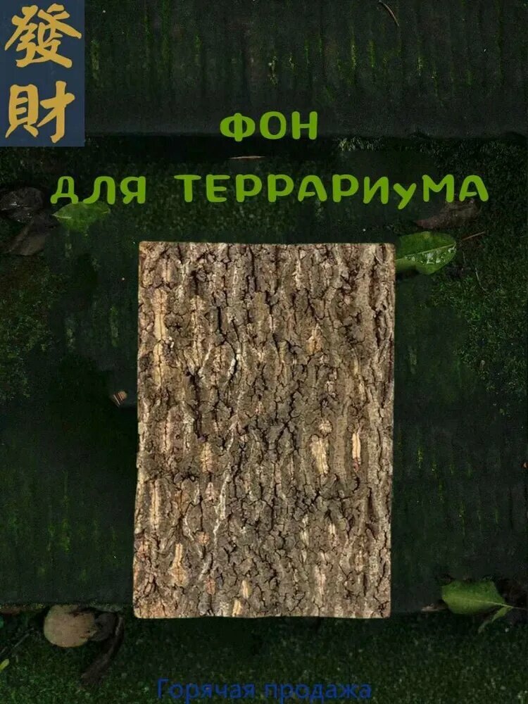 Фон для террариума из натуральной коры пробкового дерева, 30*40 см