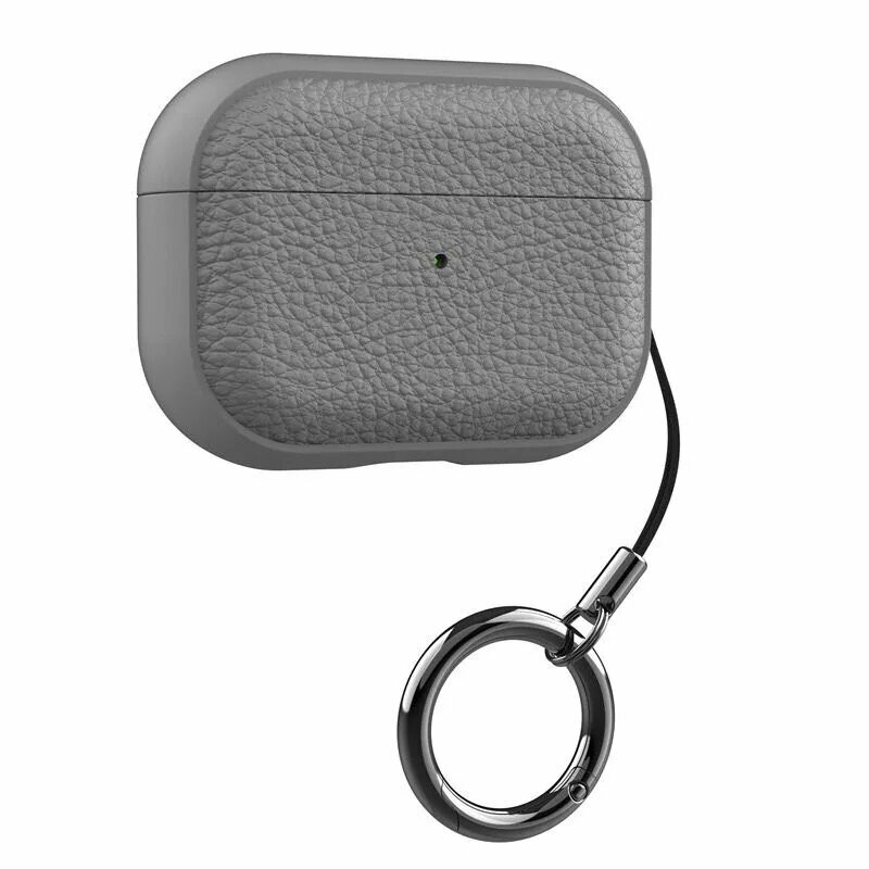 Чехол для AirPods Pro и Pro 2 - под кожу - серый