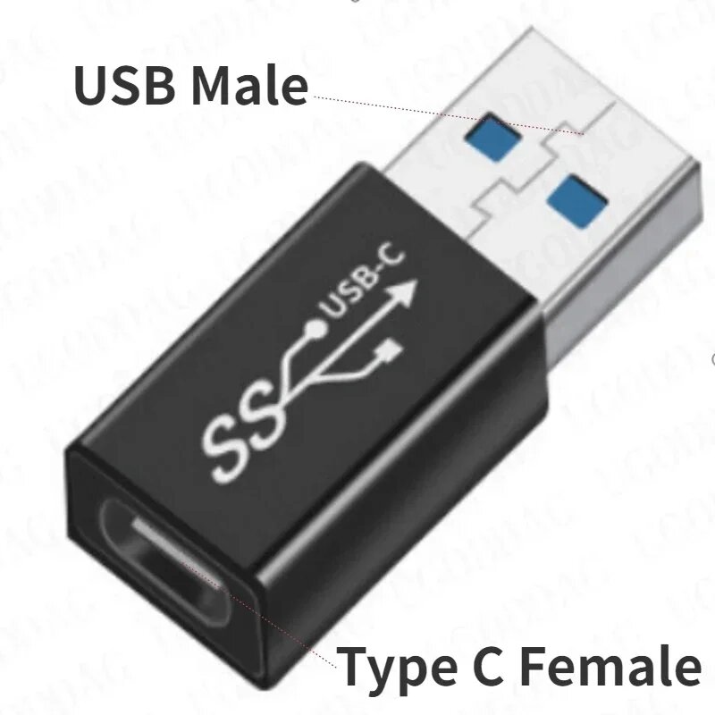 Адаптер USB Type C на USB Male UGODDAG