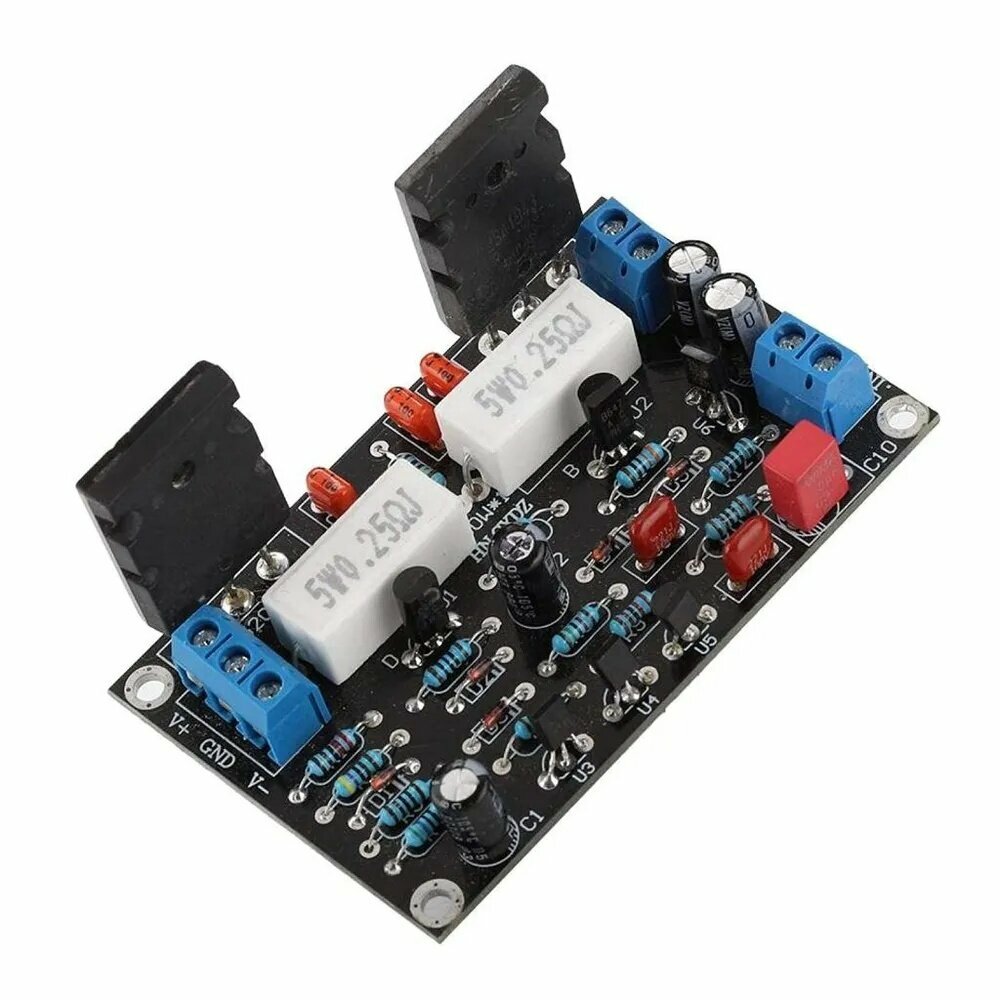 (1 шт.) Плата монофонического усилителя мощности мощностью 100 Вт 2SC5200 и 2SA1943