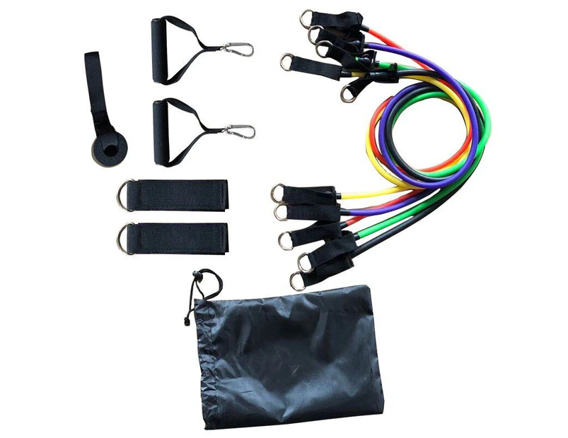 Тренировочные Ленты: 11 Предметов В Наборе Прочные Материалы Для Безопасности Резиновые Ленты - 5 Уровней Сопротивления Фитнес Ленты For Домашняя Тренировка И Йога