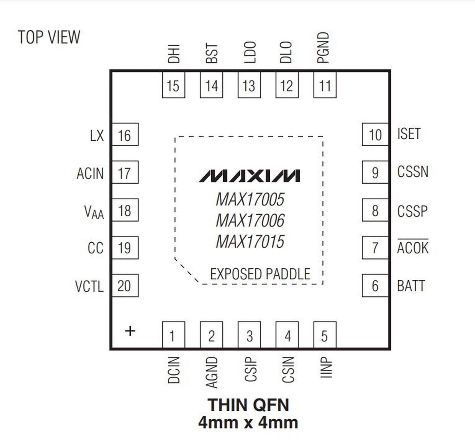 Микросхема MAX17005E