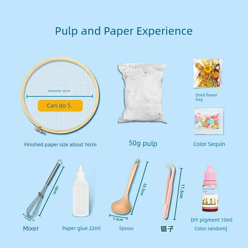 Древний набор для изготовления бумаги, детская ручная работа, материал «сделай сам», упаковка, структура мякоти,