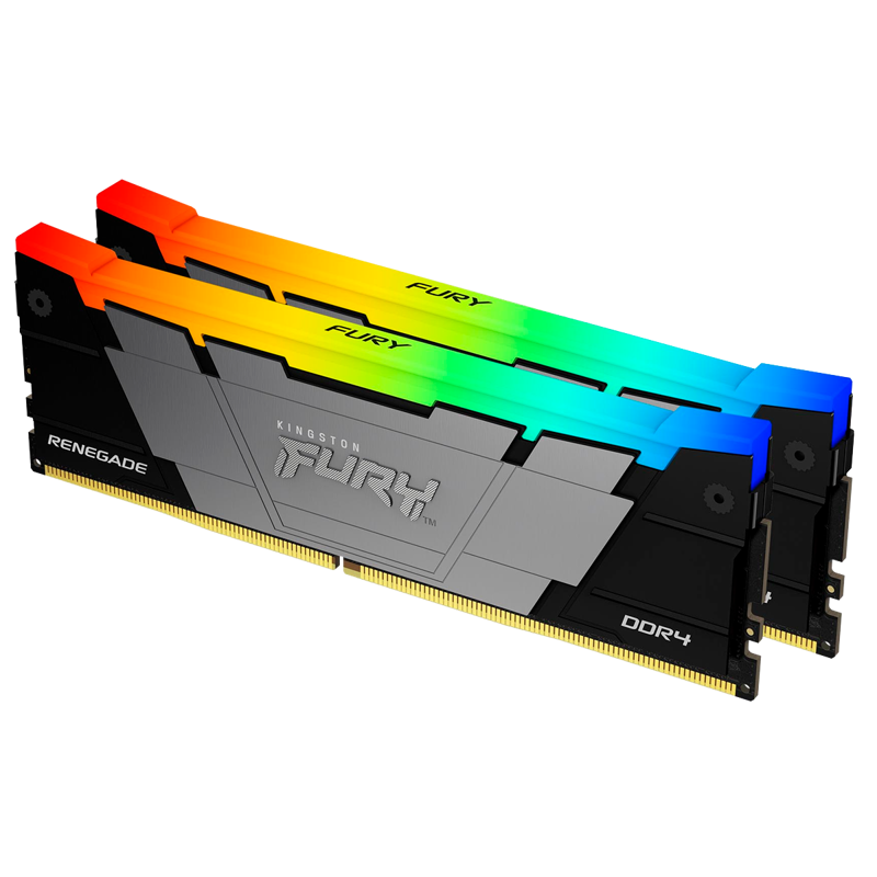 Оперативная память Kingston 16GB 3600MT/s DDR4 CL16 DIMM (Kit of 2) FURY Renegade RGB (Kingston KF436C16RB2AK2/16)