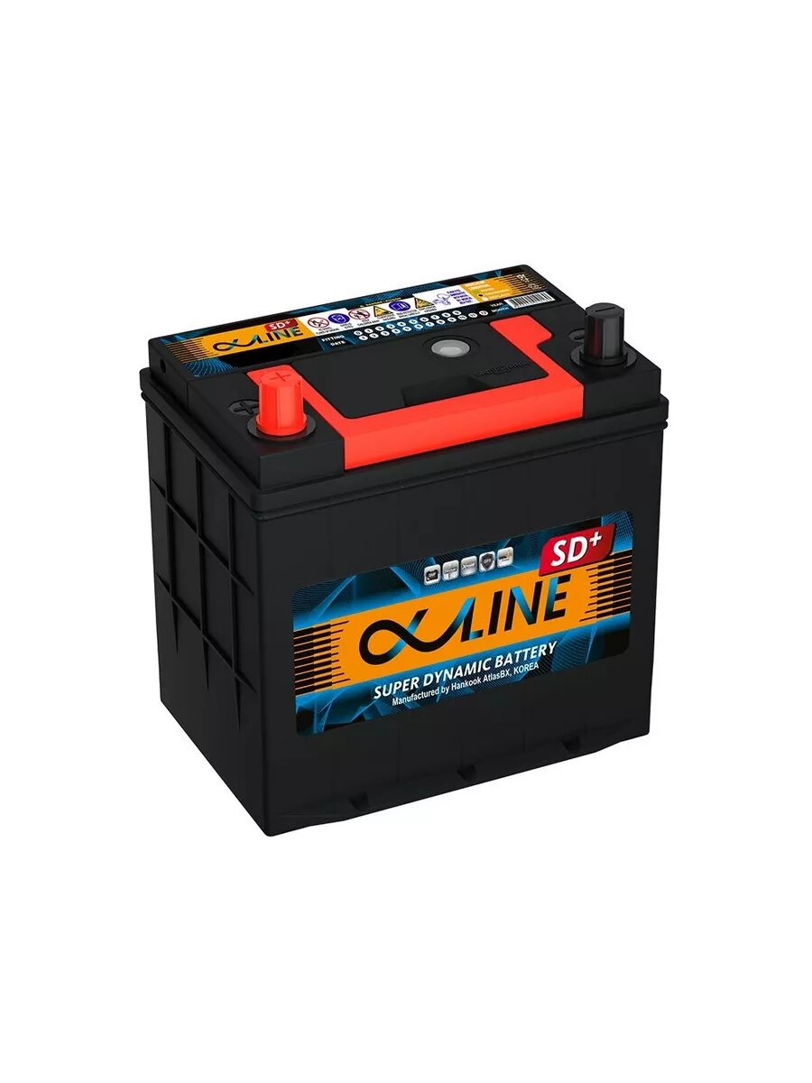 Аккумулятор ALPHALINE SD 46B19R 12V 44Ач прям. пол.