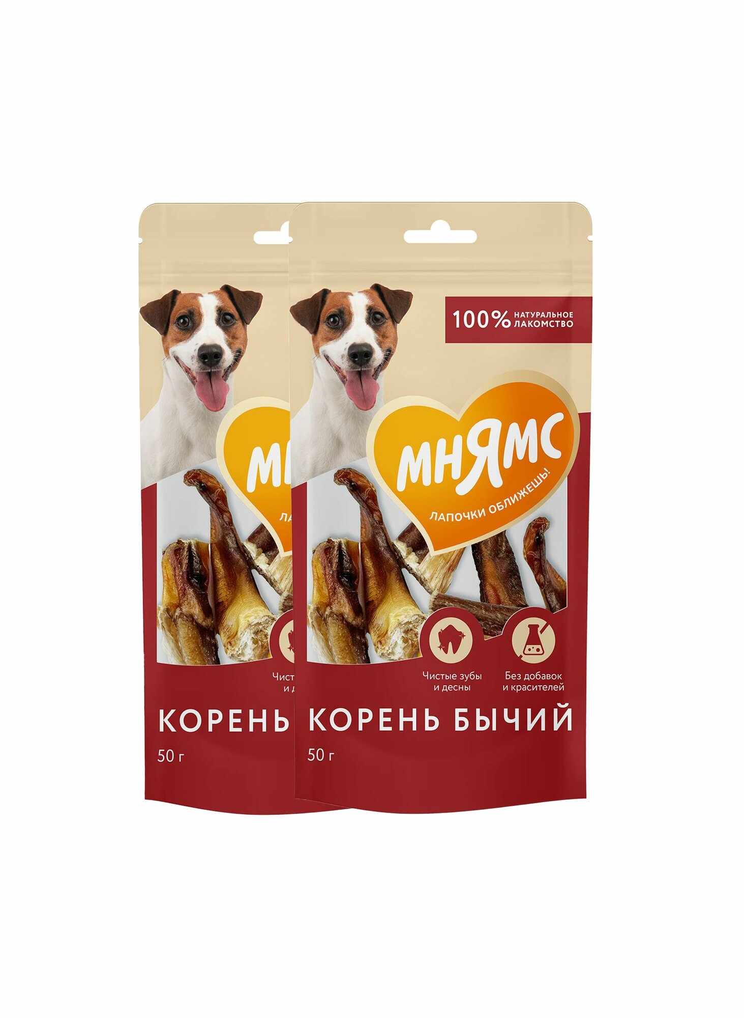 Лакомство Мнямс для собак Корень бычий 50г x 2 шт.
