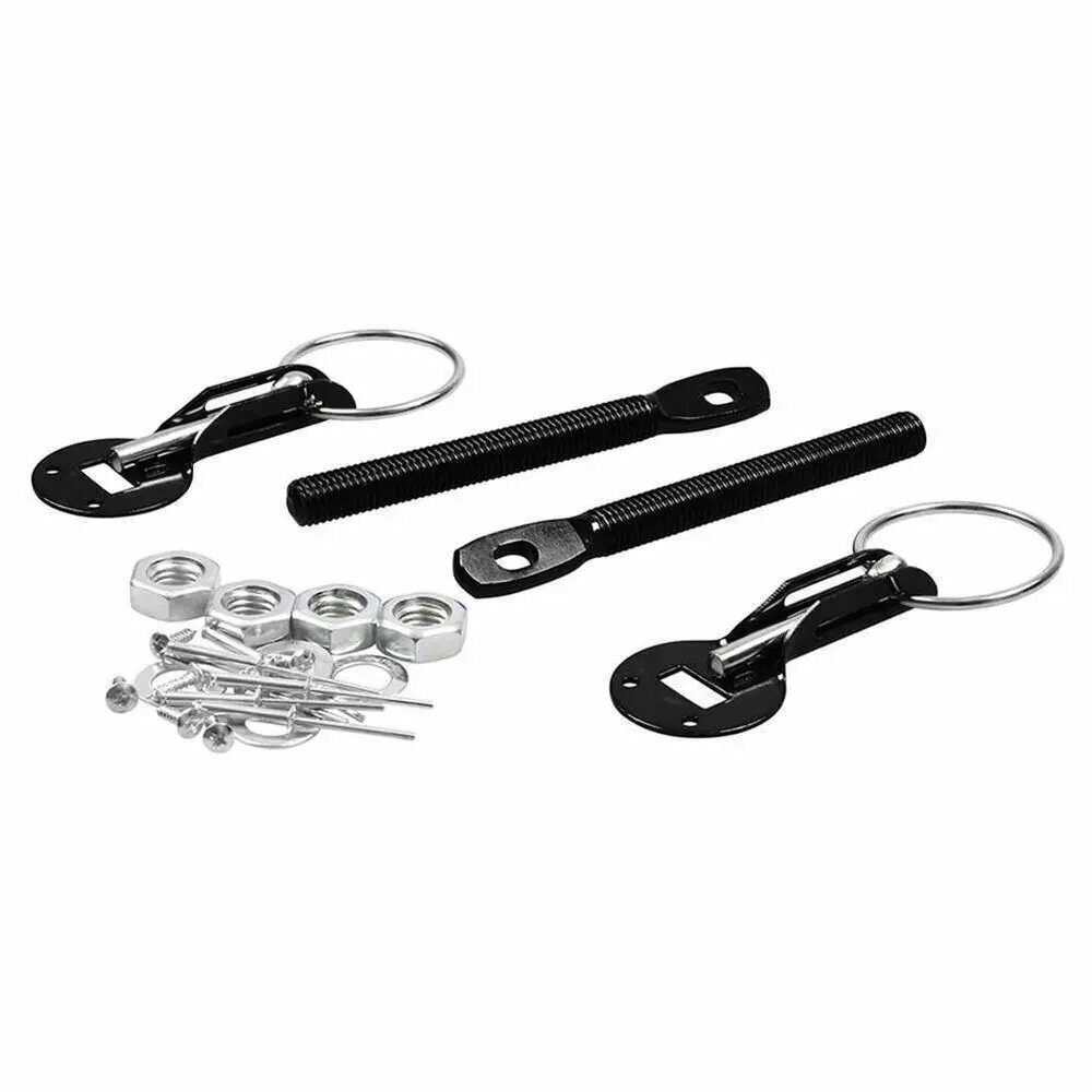 Замки капота спортивные черные