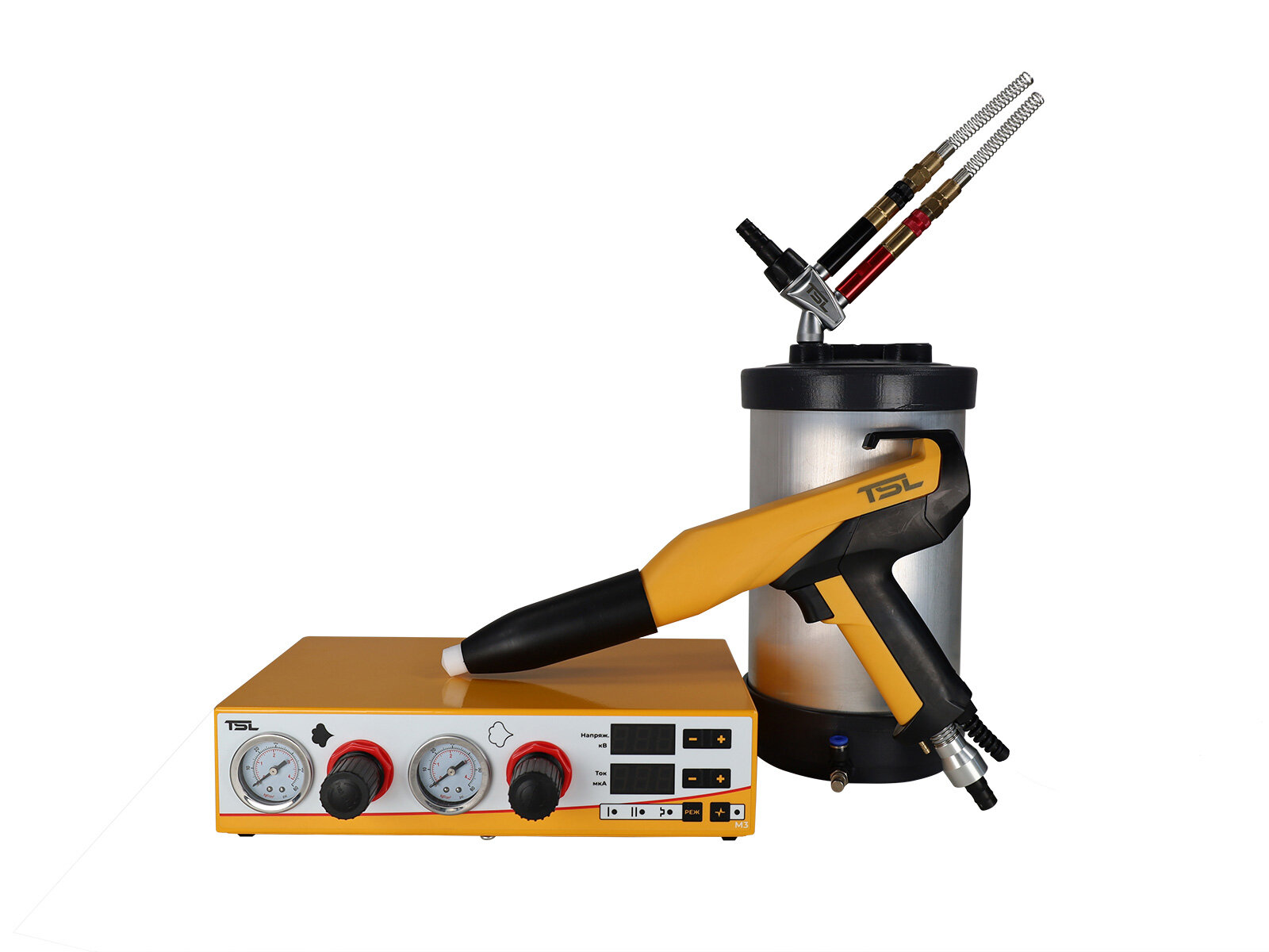 Установка порошковой покраски Тесла TSL M3XL, бак 4 литра, щелевая насадка в комплекте