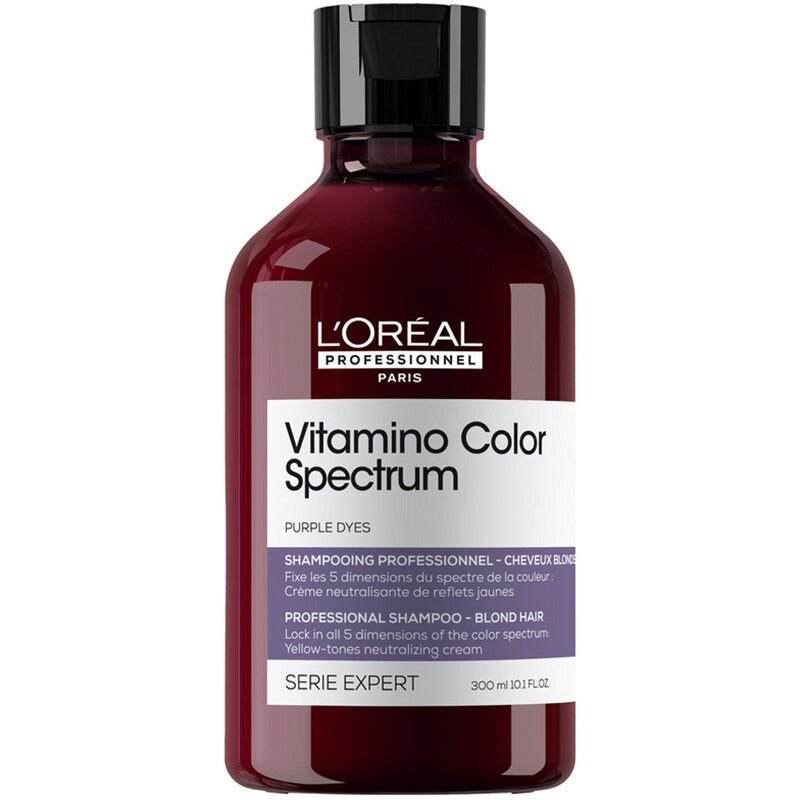 Шампунь фиолетовый L'Oreal Professionnel Serie Expert Vitamino Color Spectrum нейтрализующий для окрашенных волос, 300 мл