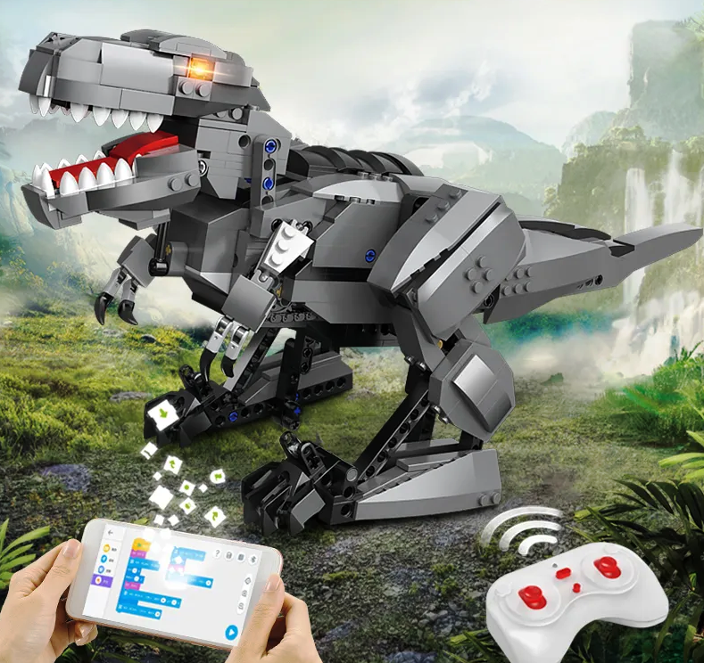 Конструктор 3D CaDA динозавр T-Rex, программируемый, радиоуправляемый, 701 детали - C59006W