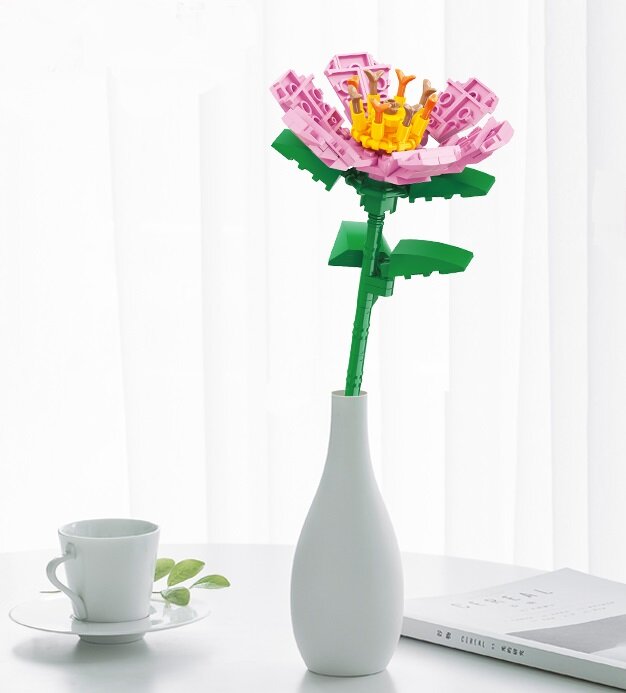 Конструктор 3D из миниблоков Balody Цветок Хризантема розовая 135 элементов - BA20082-2