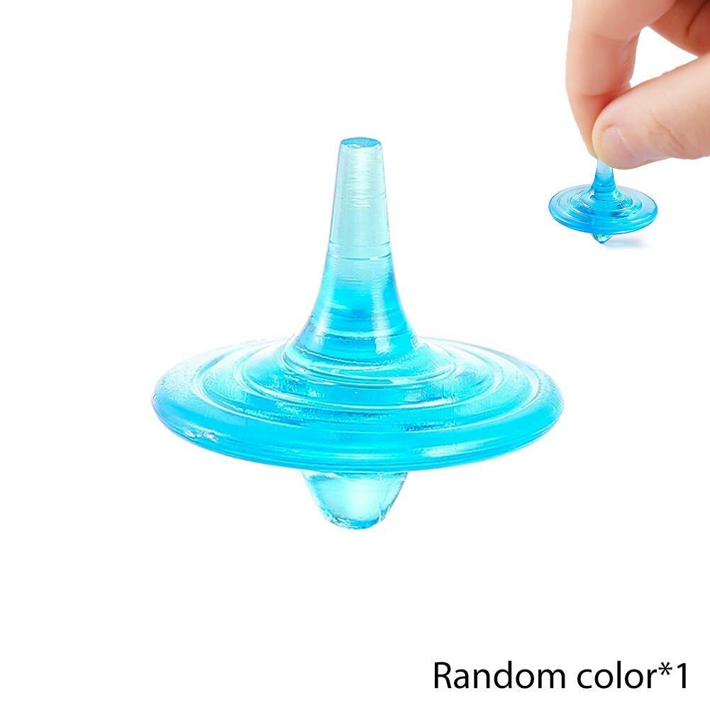 Акриловая радужная юла с кристаллами, детская игрушка-волчок с драгоценными камнями, подарок для детского сада