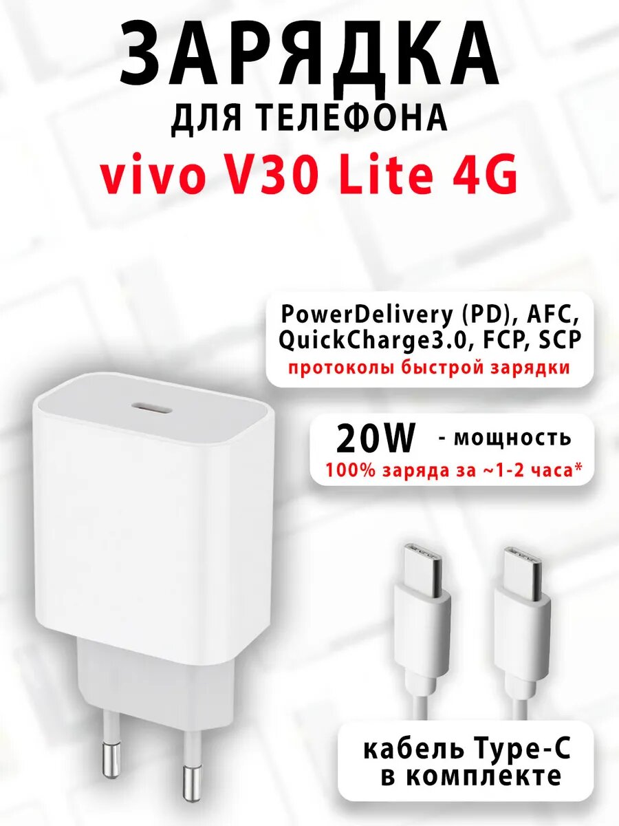 Зарядное устройство для телефона vivo V30 Lite 4G