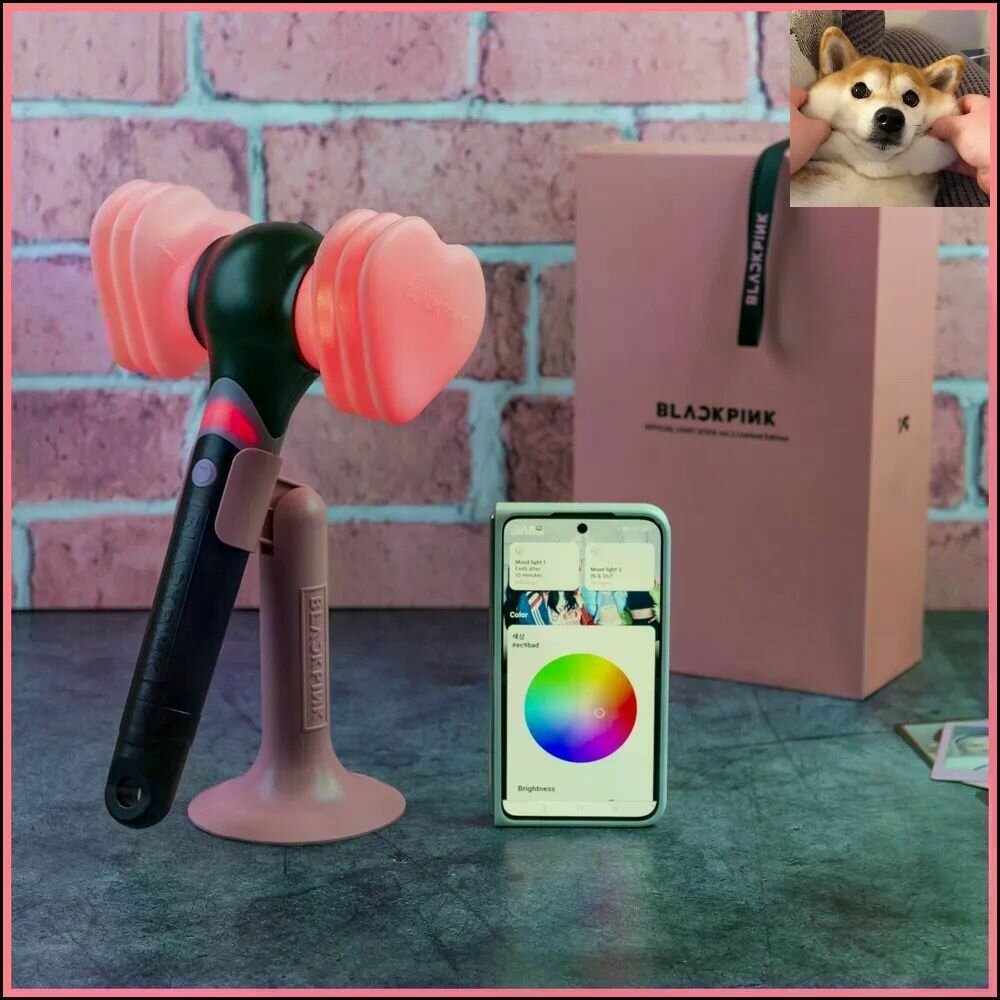 Лайтстик Blackpink(Bluetooth второго поколения, бесплатные 8 карт) лайстик k-pop блэк пинк lightstick кпоп-.