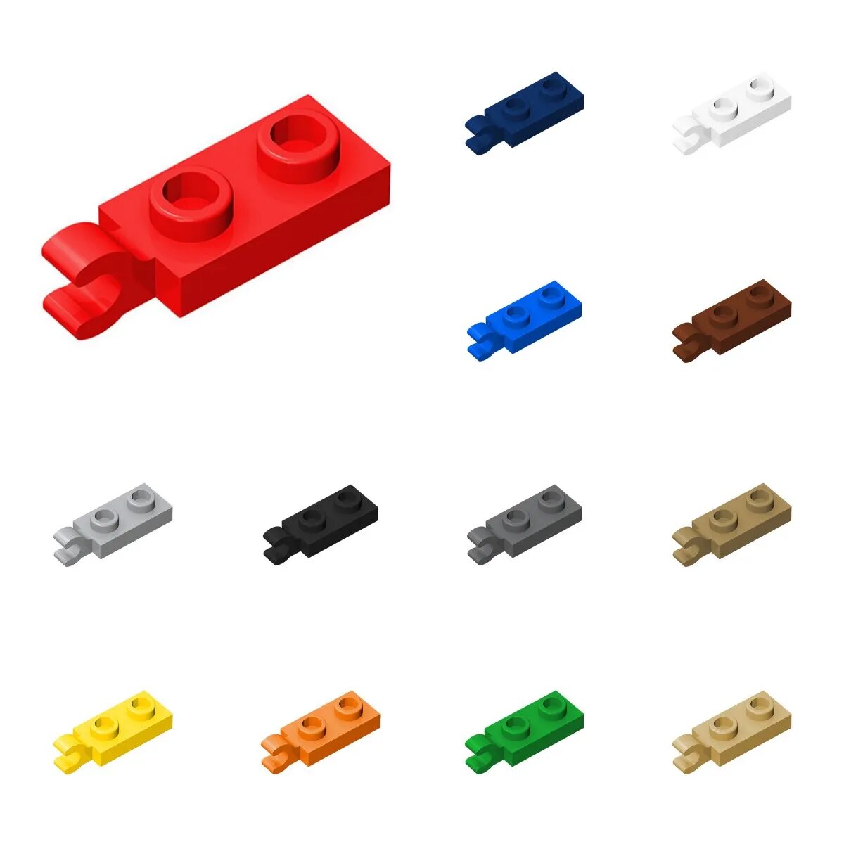 Модульные блоки LEGO 2x4, Mixed color