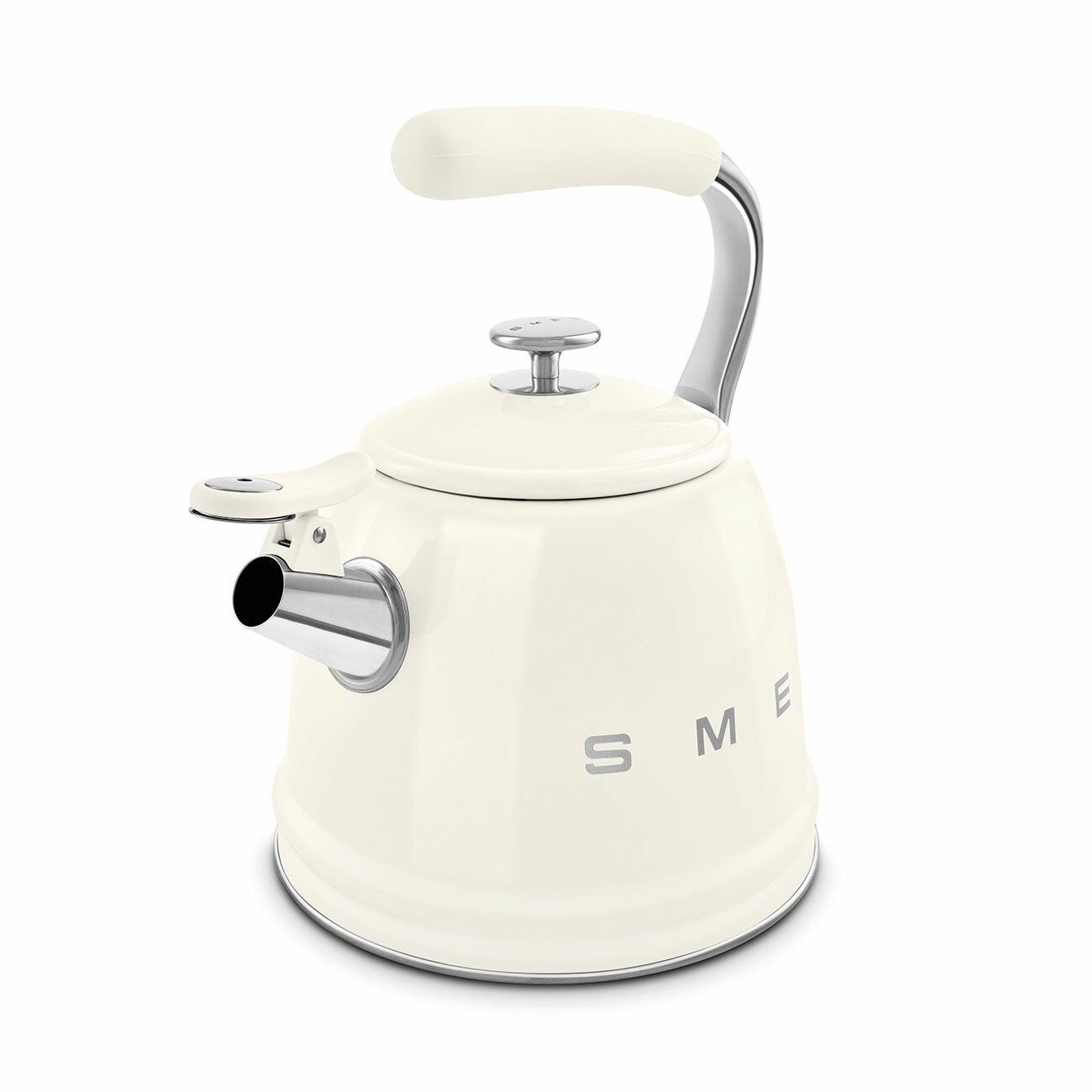 Чайник со свистком, Кремовый Smeg CKLW2001CR