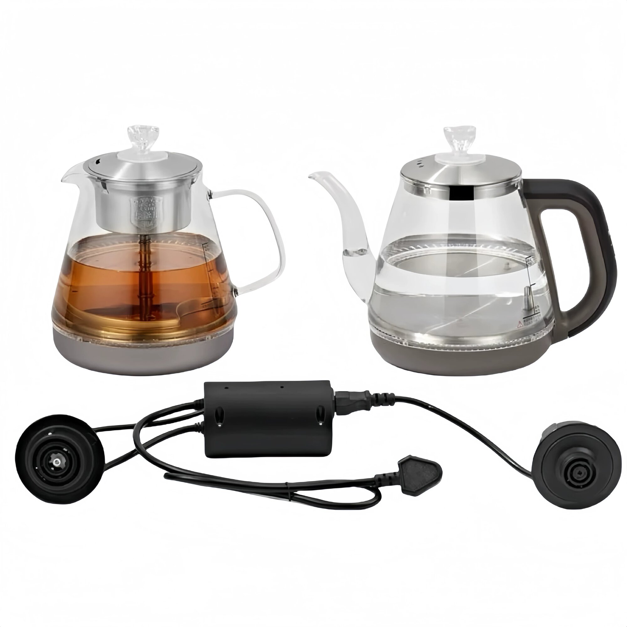 Интеллектуальная полностью автоматическая чайная станция с встроенным стеклянным чайником и автоматической подачей воды