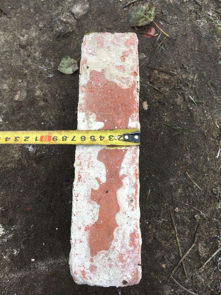 Керамический старинный красный лофт кирпич царский