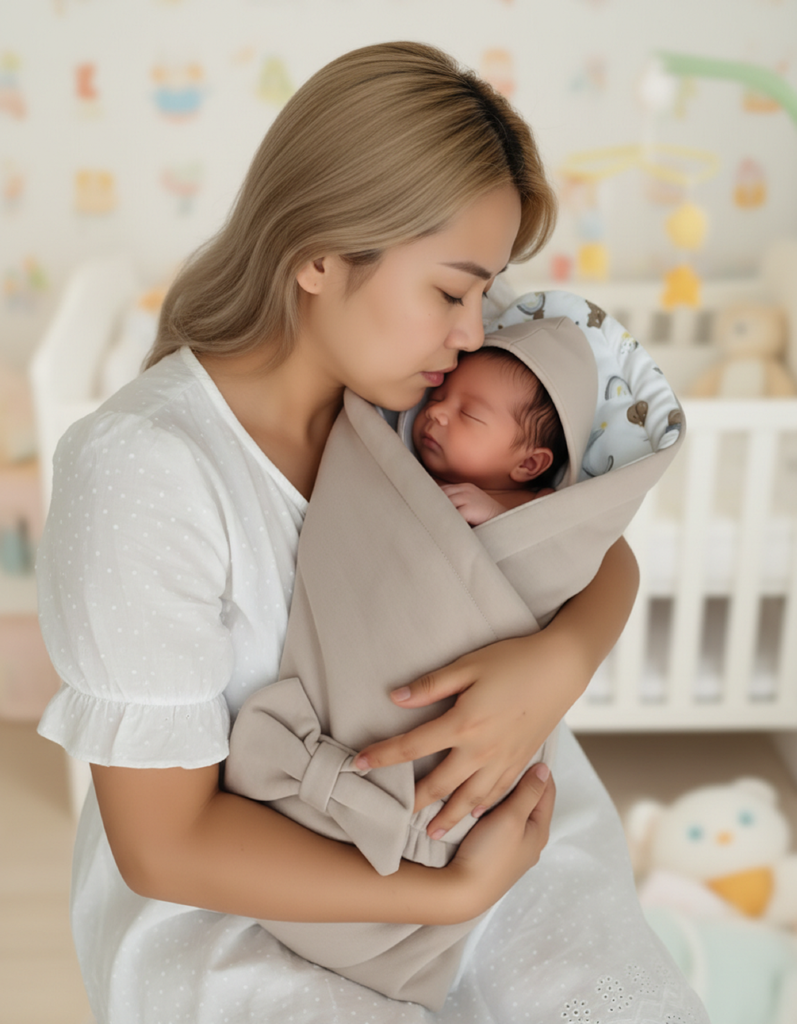 Конверт- мешок на выписку, однотонный (бежевый)