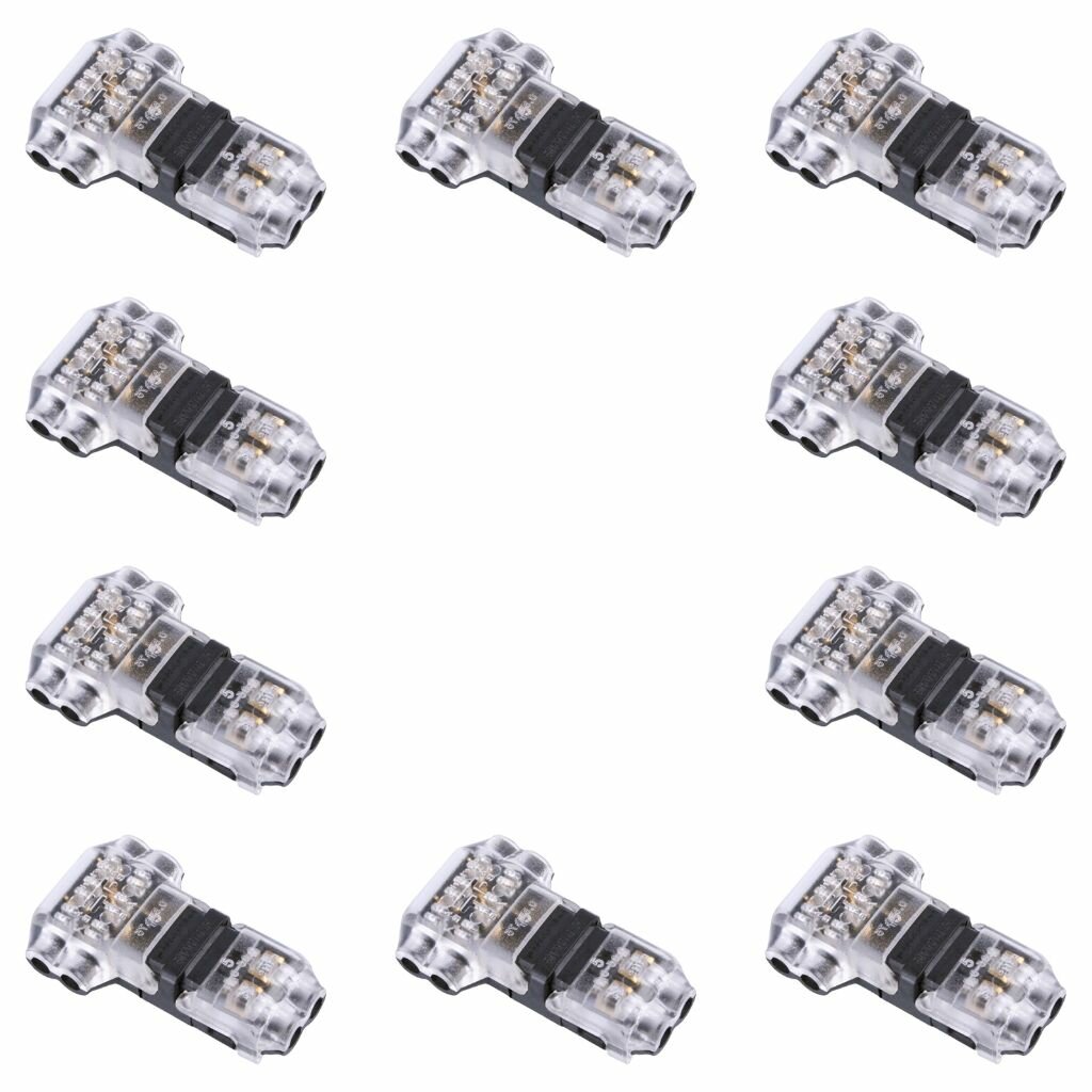 Кабельные разъемы, Быстрые соединители T-образного типа для двойных проводов, 10 штук