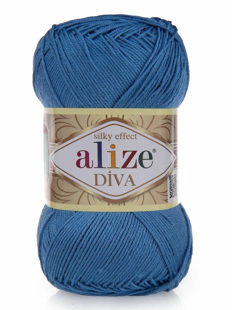 Пряжа Alize Diva 303 (5 мотков по 100г/350м) светлый джинс