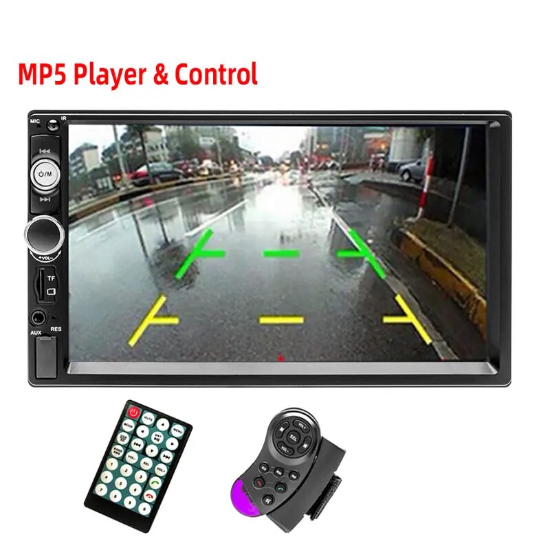 Автомобильный Радио Podofo 2din 2 din Автомобильный мультимедийный плеер 2DIN Авторадио control only